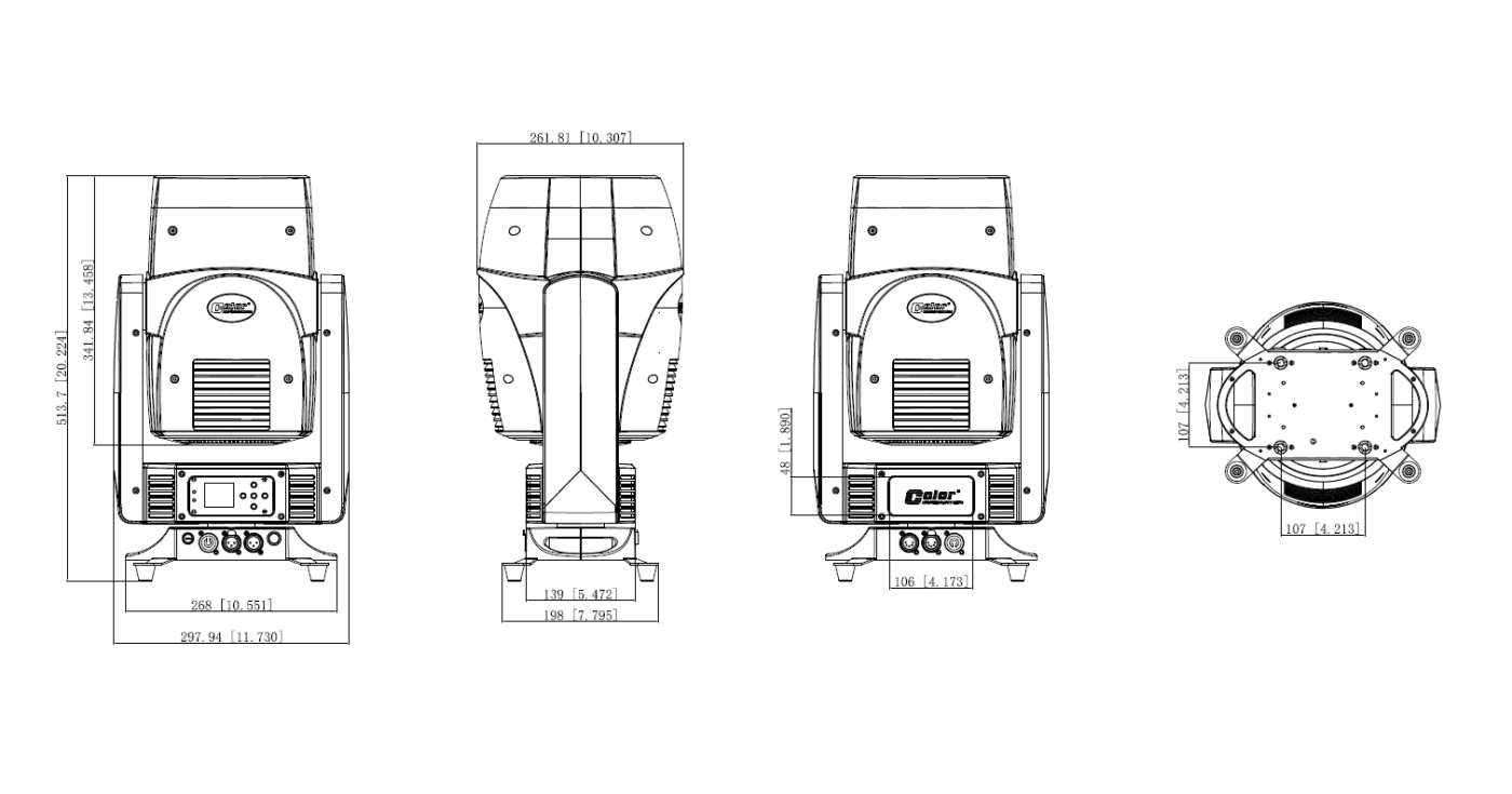 Moving Head Beam Light MASTER 330